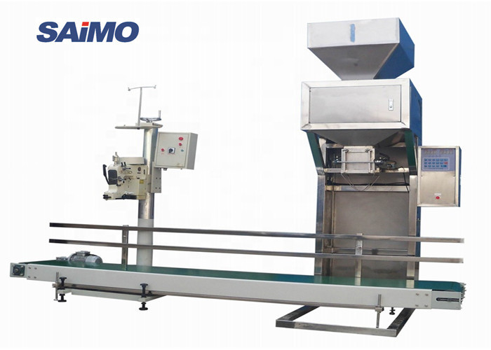 Food Double Weighing Bucket 40kg Granule Packing Machine